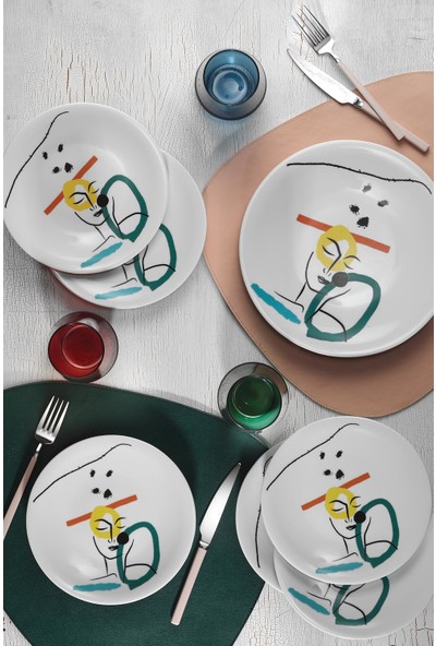 Kütahya Porselen Zeugma 7 Parça Pasta Takımı 885391