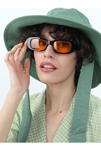 Madamra Siyah Şeffaf Kadın Tasarım Güneş Gözlüğü Siyah Şeffaf-50