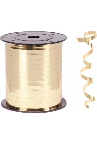 Rafya Metalik Altın Gold 8 Mm 200 Metre Rafya Metalik Altın Gold 8 Mm 200 Metre