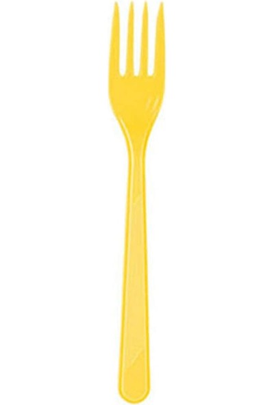 Morbeyazhome Sarı Plastik Çatal 25 Li Morbeyazhome Sarı Plastik Çatal 25 Li