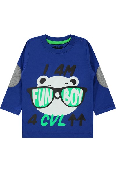 Civil Baby Erkek Çocuk Bebek Sweatshirt 6-18 Ay Saks Mavisi Civil Baby Erkek Çocuk Bebek Sweatshirt 6-18 Ay Saks Mavisi