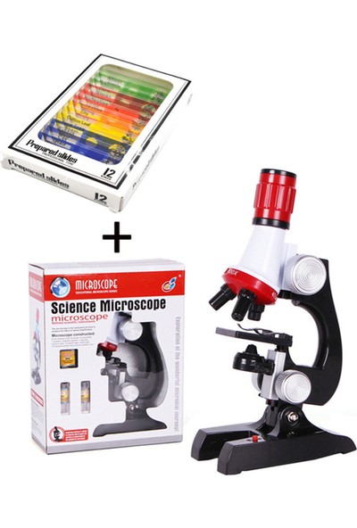 Cloody Eğitici Mikroskop Kiti Zoom LED Işıklı 100X 400X 1200X Cloody Eğitici Mikroskop Kiti Zoom LED Işıklı 100X 400X 1200X