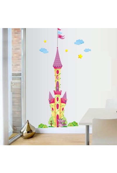 Crystal Kids Kız Çocuk Odası Dekorasyonu Prenses Masal Kulesi Kendinden Yapışkanlı Pvc Sticker Duvar Dekoru Crystal Kids Kız Çocuk Odası Dekorasyonu Prenses Masal Kulesi Kendinden Yapışkanlı Pvc Sticker Duvar Dekoru