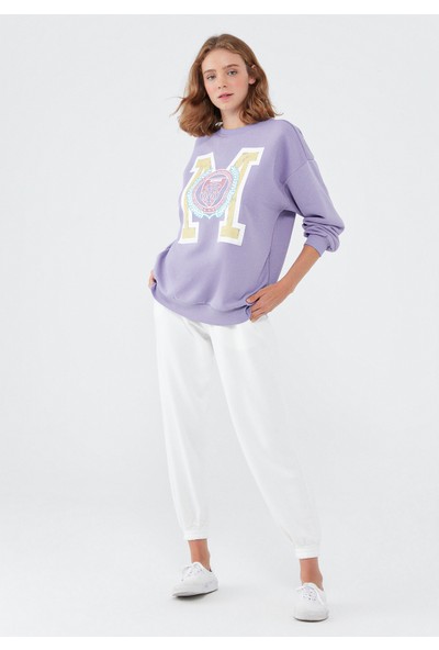 Mavi Kadın Beyaz Eşofman Altı 1600903-34519