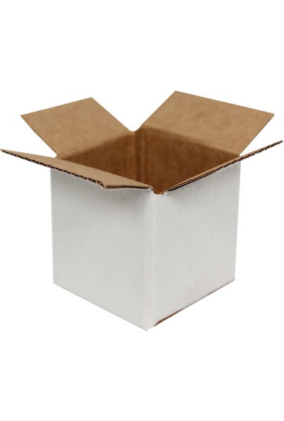 Kolici 5x5x5cm Tek Oluklu Koli -Beyaz 50'li Kolici 5x5x5cm Tek Oluklu Koli -Beyaz 50'li