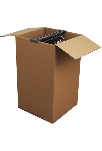 Kolici 55x55x95cm Askılı Elbise Kolisi -Kraft 1'li Kolici 55x55x95cm Askılı Elbise Kolisi -Kraft 1'li