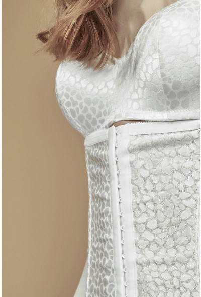 Penti Kar Beyaz Printed Belt Korse