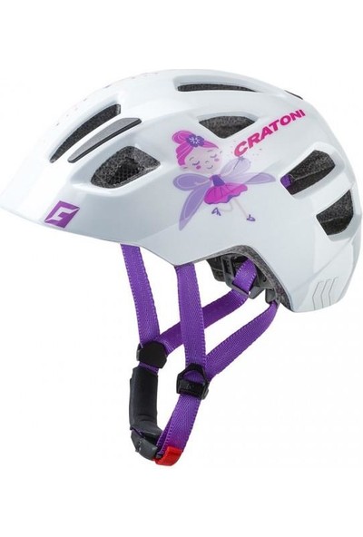 Cratoni Master Beyaz Fay Çocuk Bisiklet Kaskı Xs-S 46-51 cm