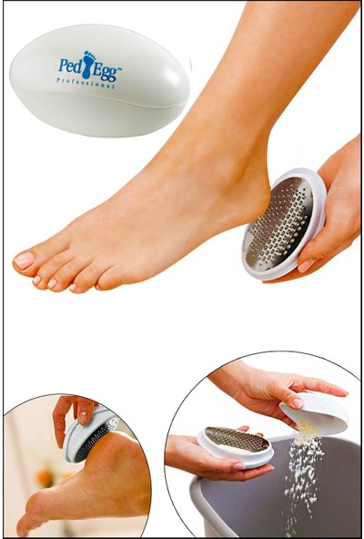 Grau Ped Egg Ayak Bakım Törpüsü Özel Hazneli Topuk Rendesi – Paslanmaz Çelik Grau Ped Egg Ayak Bakım Törpüsü Özel Hazneli Topuk Rendesi – Paslanmaz Çelik