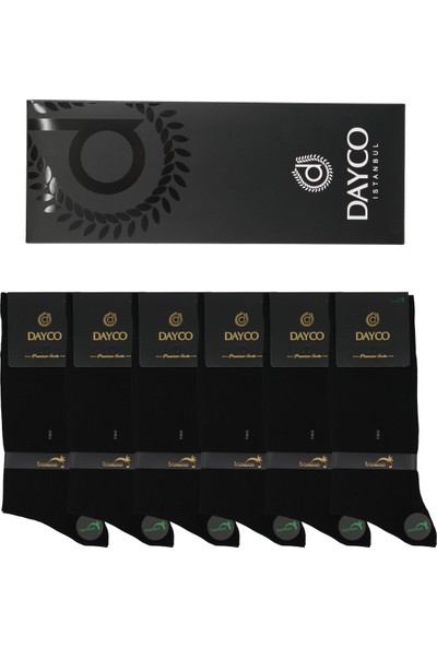 Dayco Premium Bambu Erkek Yazlık Çorap 6'lı Set Kutulu Siyah Dayco Premium Bambu Erkek Yazlık Çorap 6'lı Set Kutulu Siyah