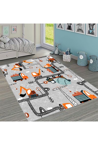 Homessa Arabalı Çocuk Odası Halısı
