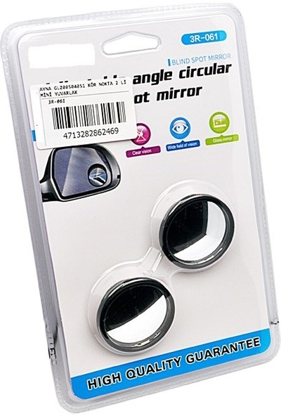 Golden Moon Yuvarlak Mini Oto-Motosiklet Kör Nokta Aynası 2 Li 4cm