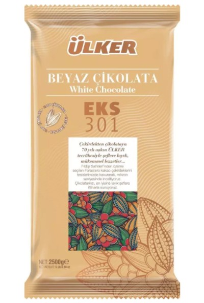 Ülker Fildişi Kuvertür Çikolata Ekstra 301 2,5 kg