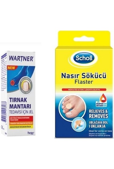 Wartner Tırnak Mantar Jeli+Scholl Nasır Sökücü Flaster