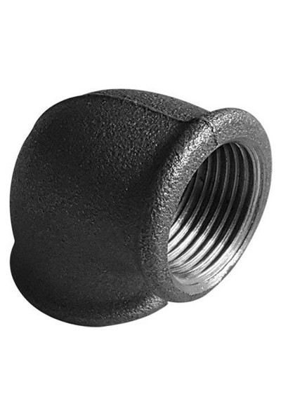 Trakya Döküm 1/2 15MM Siyah Dirsek