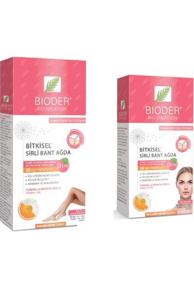 Bioder Tüy Azaltıcı Ağda Bandı Yüz Için 20'li + Bacak & Vücut Bölgesi Için Tüy Azaltıcı Ağda Bandı 12'li Bioder Tüy Azaltıcı Ağda Bandı Yüz Için 20'li + Bacak & Vücut Bölgesi Için Tüy Azaltıcı Ağda Bandı 12'li
