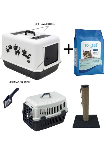 OPTIMAL Lüx Kedi Tuvalet Kabı +( Başlangıç Seti ) OPTIMAL Lüx Kedi Tuvalet Kabı +( Başlangıç Seti )