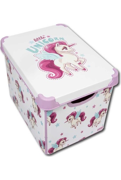 Qutu Style Box Unicorn - 20 Litre Dekoratif Saklama Kutusu Qutu Style Box Unicorn - 20 Litre Dekoratif Saklama Kutusu