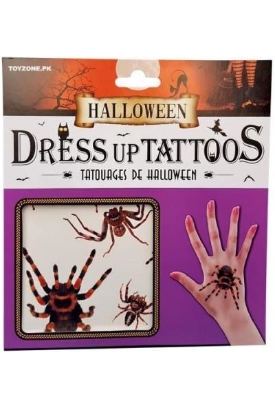 Samur Halloween Geçici Dövme Tarantula Model Samur Halloween Geçici Dövme Tarantula Model