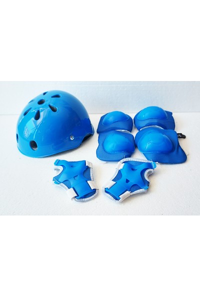 Despio Mavi Kask Dizlik Dirseklik Eldiven Koruyucu Set Despio Mavi Kask Dizlik Dirseklik Eldiven Koruyucu Set