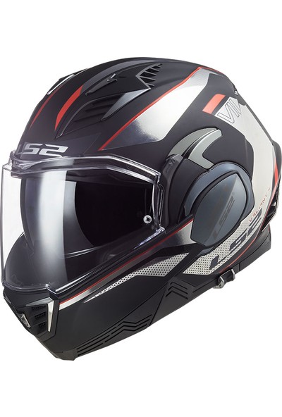 LS2 Valiant 2 Hub Siyah-Krom Kask