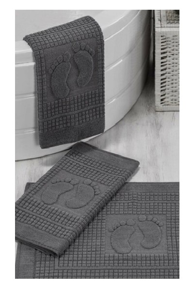 Şilay Home Şilay 3 Adet Ayak Havlusu - Paspas Antrasit 260GR Şilay Home Şilay 3 Adet Ayak Havlusu - Paspas Antrasit 260GR