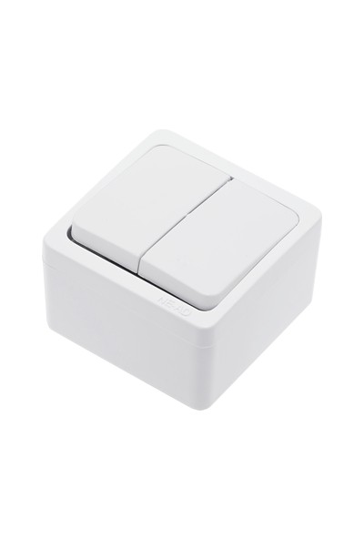 nead Sıva Üstü Çiftli Anahtar Nead