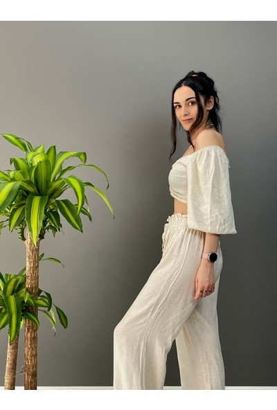Wınd Kadın Keten Pantolon Takım