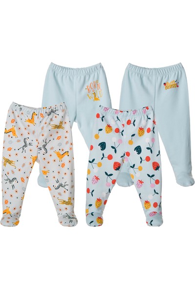 Molica Baby Bebek Organik Patikli 4'lü Pantolon