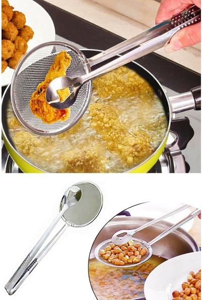 Yzhome Paslanmaz Süzgeçli Kızartma Maşası