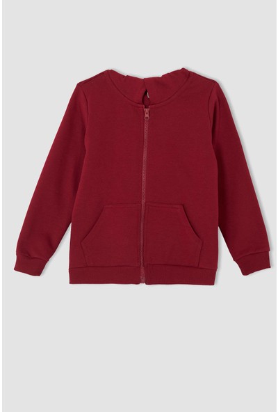DeFacto Kız Çocuk Kapüşonlu Fermuarlı İçi Yumuşak Tüylü Hırka J0212A621Au DeFacto Kız Çocuk Kapüşonlu Fermuarlı İçi Yumuşak Tüylü Hırka J0212A621Au