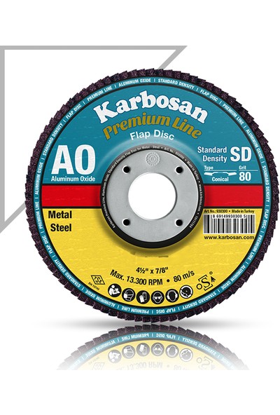 Karbosan Metal Zımpara Flap Disk - 115 x 40 Kum - 5 Adet Karbosan Metal Zımpara Flap Disk - 115 x 40 Kum - 5 Adet