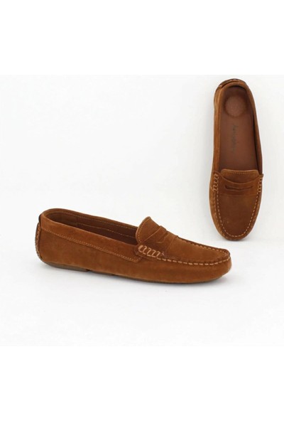 Tarçın Ayakkabı Hakiki Deri Kadın Deri Loafer TRC164-0077