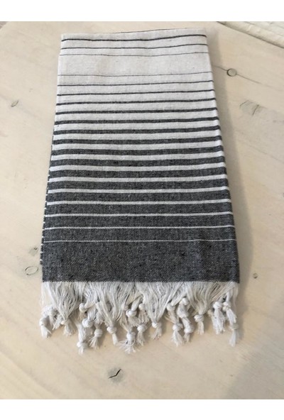 Made By Sade Siyah Pamuk Peştemal Made By Sade Siyah Pamuk Peştemal