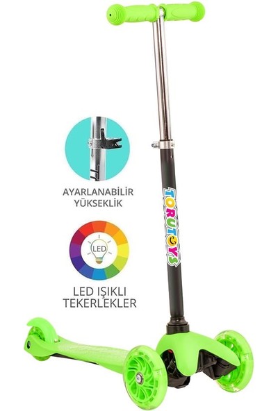 Bestway Torutoys Torutoys Twist Işıklı Scooter Yeşil Bestway Torutoys Torutoys Twist Işıklı Scooter Yeşil