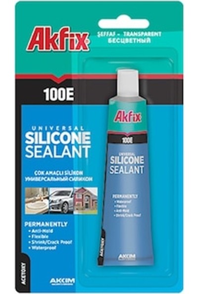 Akfix Tüp Silikon Şeffaf 50ML