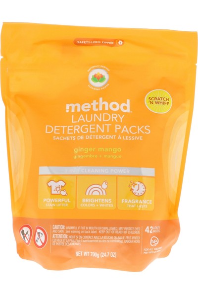 Method Laundry Detergent Packs Tablet Çamaşır Deterjanı 42 'li Method Laundry Detergent Packs Tablet Çamaşır Deterjanı 42 'li