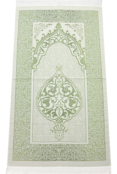 İhvan Online Lüks Açık Renk Osmanlı Tafta Seccade Yeşil Renk