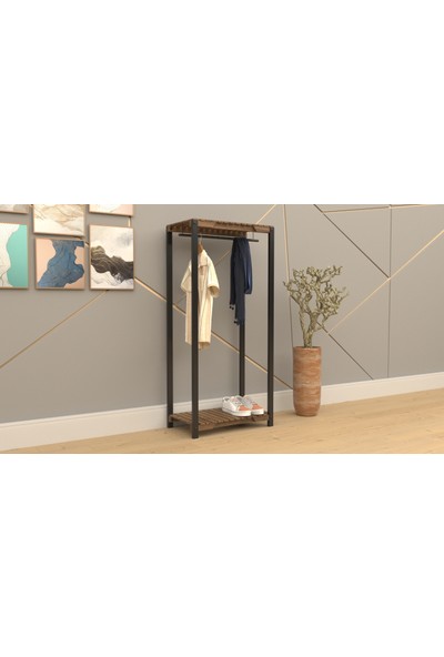 Msm Wood Msm Açık Gardırop, Konfeksiyon Askısı