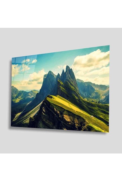 Idealizbiz Yeşil Cam Tablo 4mm Dayanıklı Temperli Cam