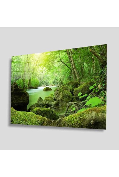 Idealizbiz Yeşil Cam Tablo 4mm Dayanıklı Temperli Cam