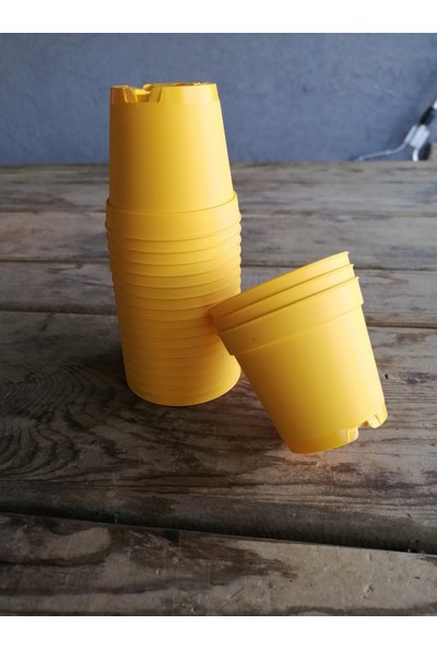 Ünal Kaktüs 5,5 cm Mini Plastik Saksı (20 Adet)