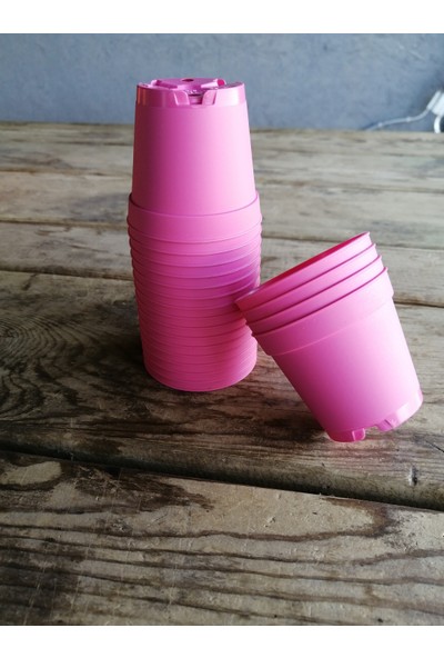 Ünal Kaktüs 5,5 cm Mini Plastik Saksı (20 Adet)