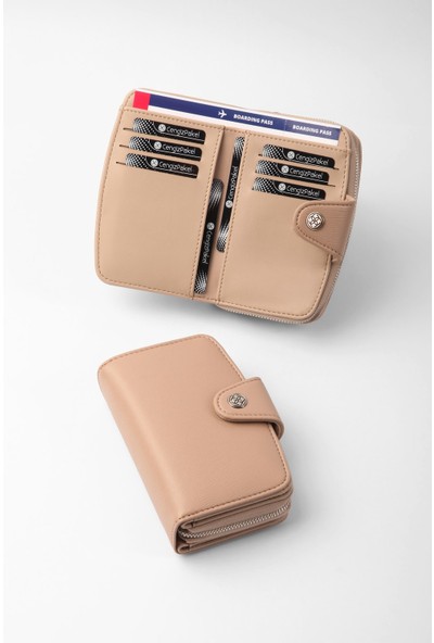 Cengiz Pakel Orta Boy Kadın Cüzdan 65257 Vizon