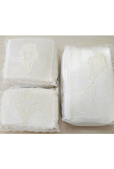 Dilex 3'lü Hurç Set Çeyizlik Bohça Gelin Bohçası Damat Bohçası Kadife Dilex 3'lü Hurç Set Çeyizlik Bohça Gelin Bohçası Damat Bohçası Kadife