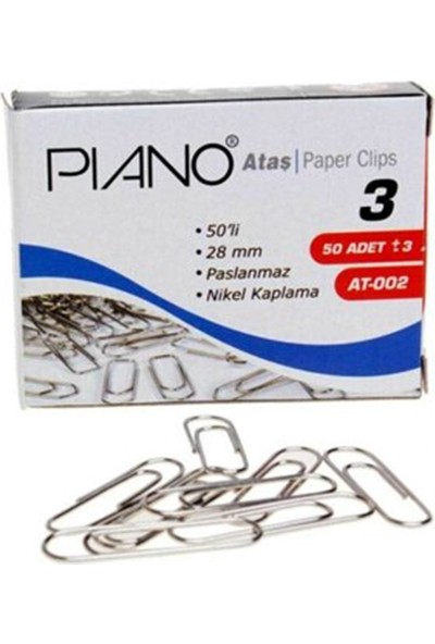 Piano Ataş No:3 Nikel Piano Ataş No:3 Nikel