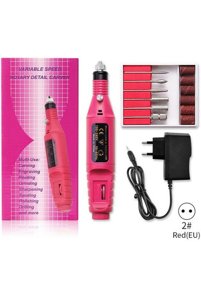 Cloody Elektrikli Manikür Pedikür Törpüsü Profesyonel Bakım Süsleme Elektrikli Tırnak Törpü Makinesi