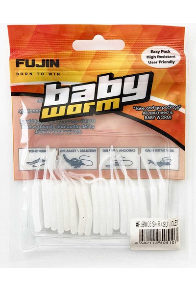 Fujin Baby Worm 5.2 cm Floating Lrf Silikonu Fujin Baby Worm 5.2 cm Floating Lrf Silikonu
