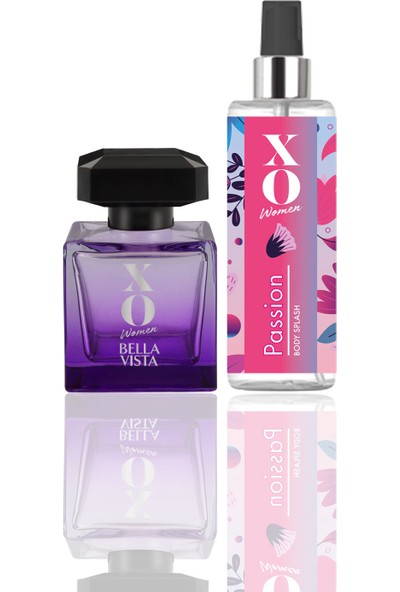 Xo Bella Vista Women Edt Parfüm 100 ml + Xo Passion Vücut Spreyi 150ML Xo Bella Vista Women Edt Parfüm 100 ml + Xo Passion Vücut Spreyi 150ML