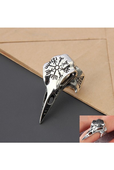 NorthShore Viking Vegvisir Valknut Işlemeli Ayarlanabilir Motorcu Erkek Çelik Yüzük NorthShore Viking Vegvisir Valknut Işlemeli Ayarlanabilir Motorcu Erkek Çelik Yüzük